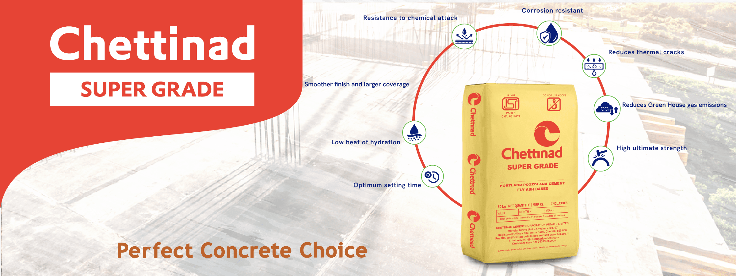 Super Grade PPC Cement - Premium Quality by Chettinad